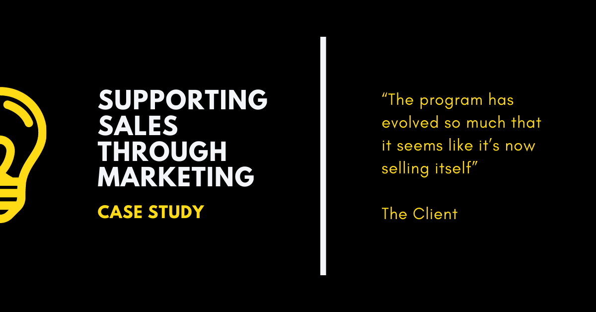 Case study - Supporting the sales team through an integrated marketing ...